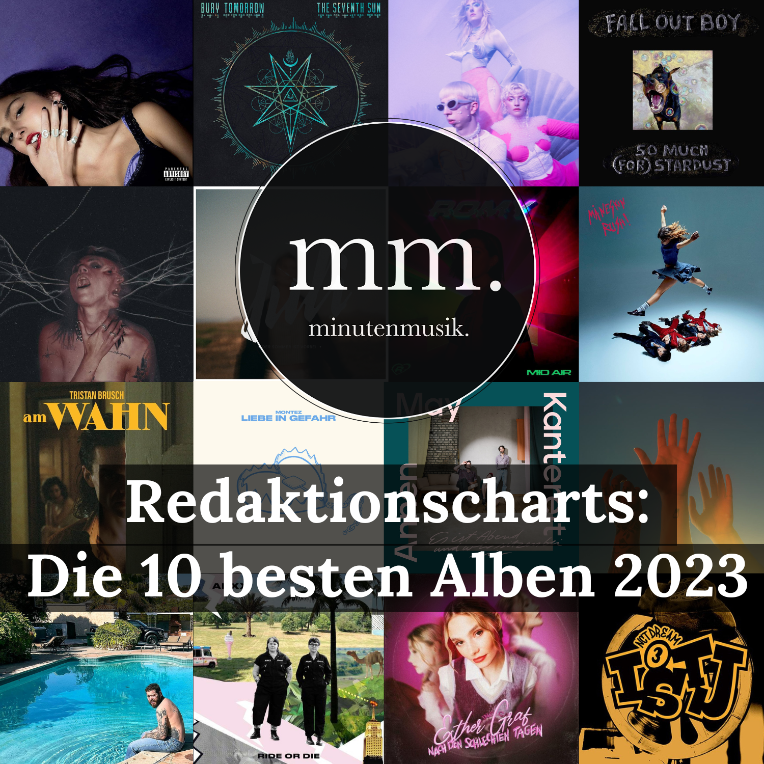 Redaktionscharts: Die 10 besten Alben 2023 - minutenmusik.